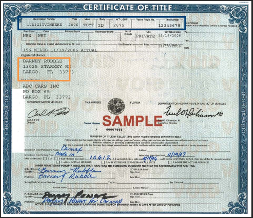 Odometers - Pinellas County Tax Collector